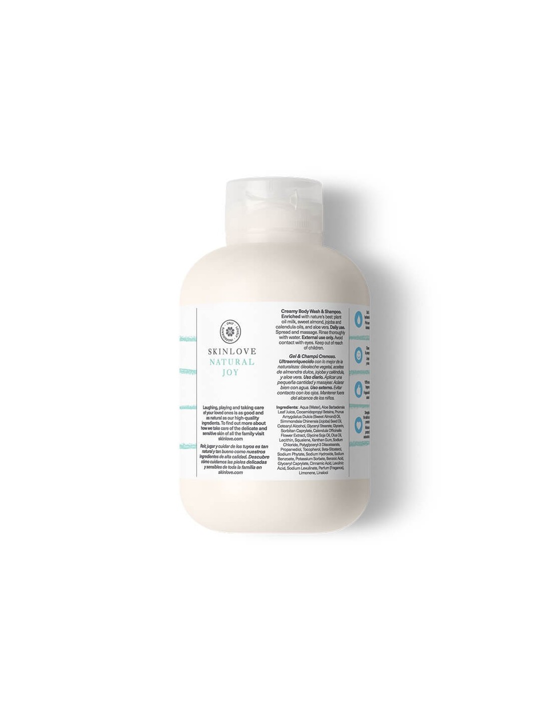 Gel-shampoo cremoso para bebé Skinlove | Limpieza suave y segura